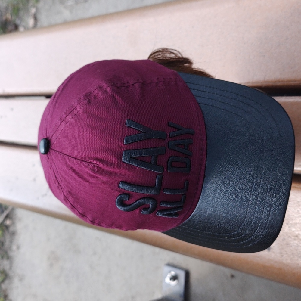 No Boundaries 'Slay All Day' Cap Maroon - Gem